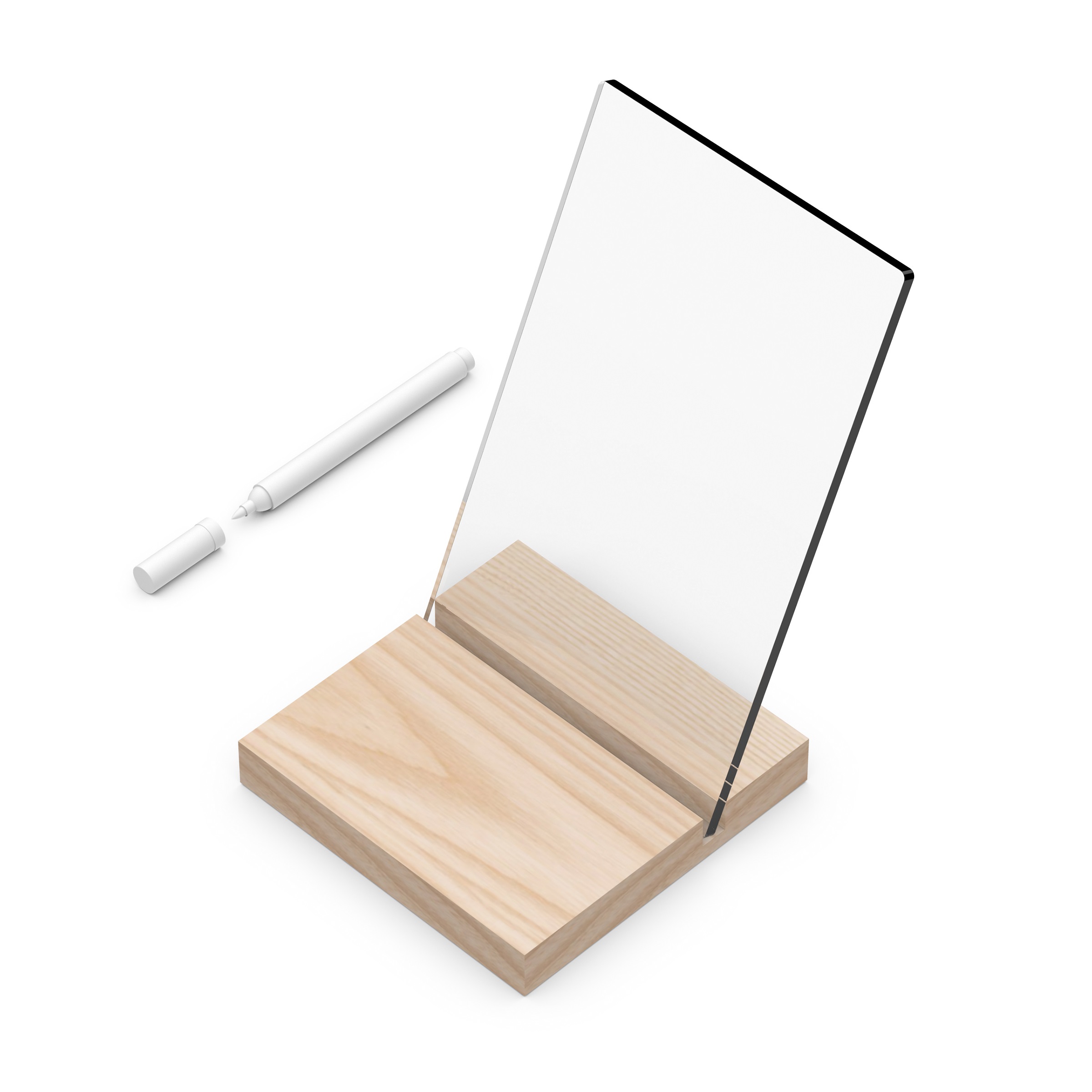 Home Tech Accessories ClearPad Eco with Maple Wood Base